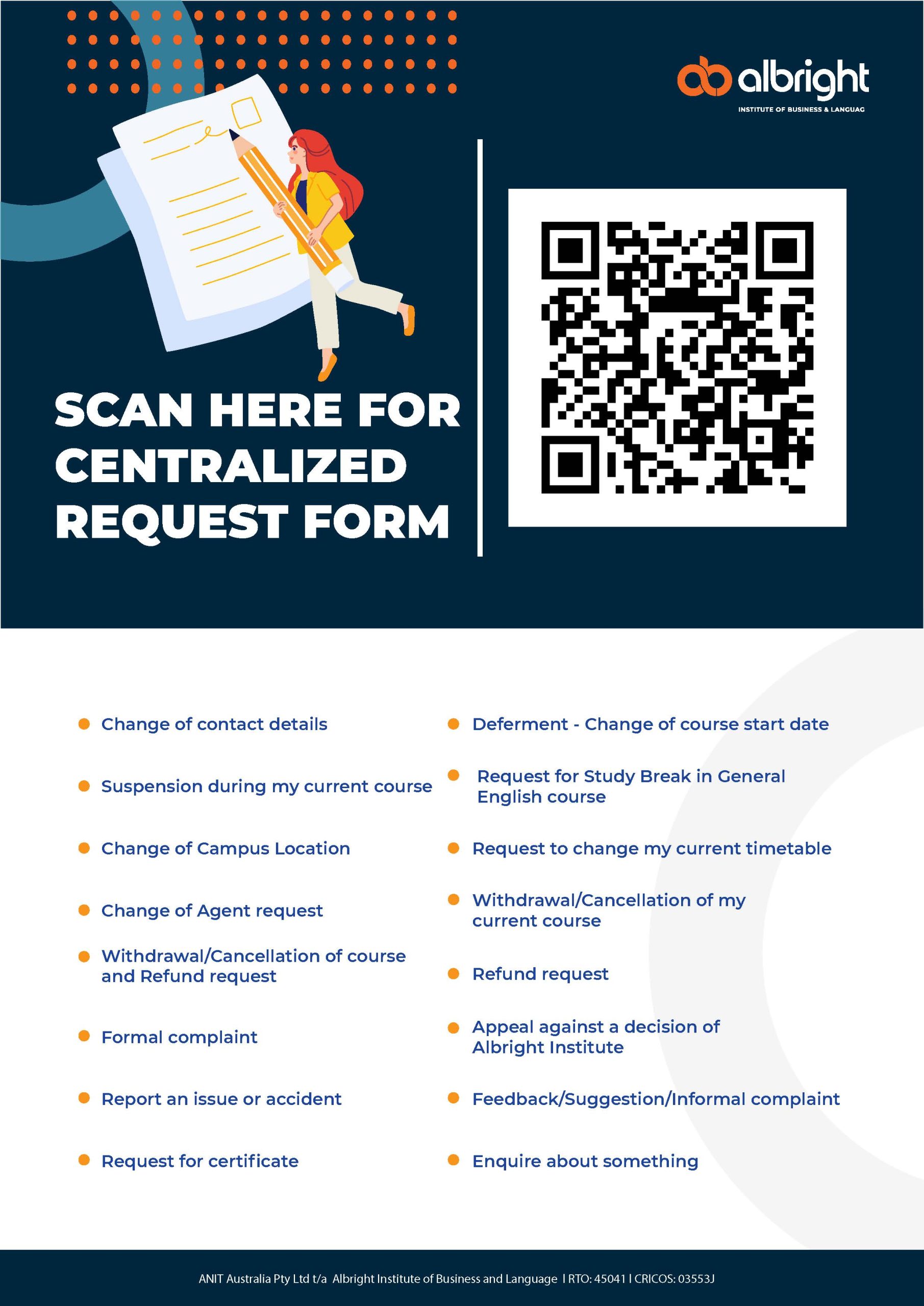 Forms and Policies - Albright Institute of Business & Language